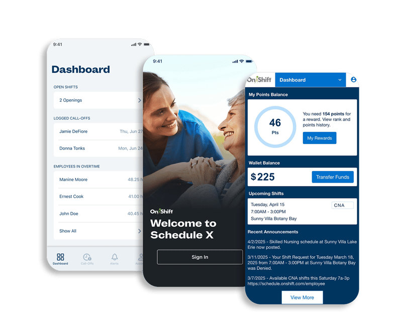 The OnShift X app and OnShift Schedule X: Innovative technology for your evolving workforce
